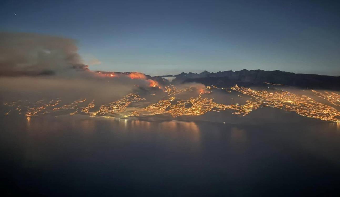 See aerial images of the fires in Madeira captured from an Azores ...